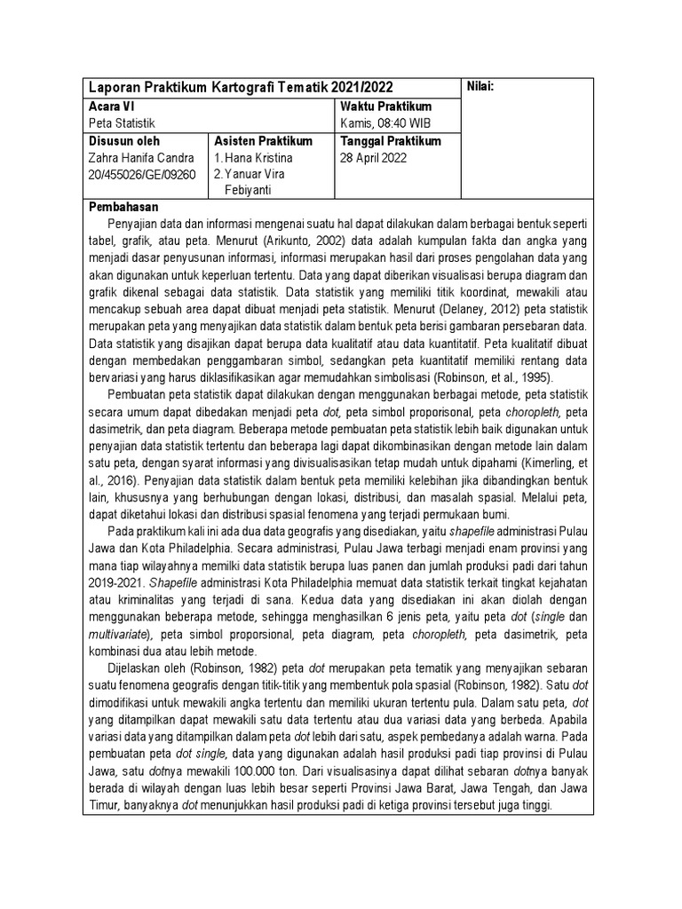 Peta Statistik dan Metode Pemetaan | PDF