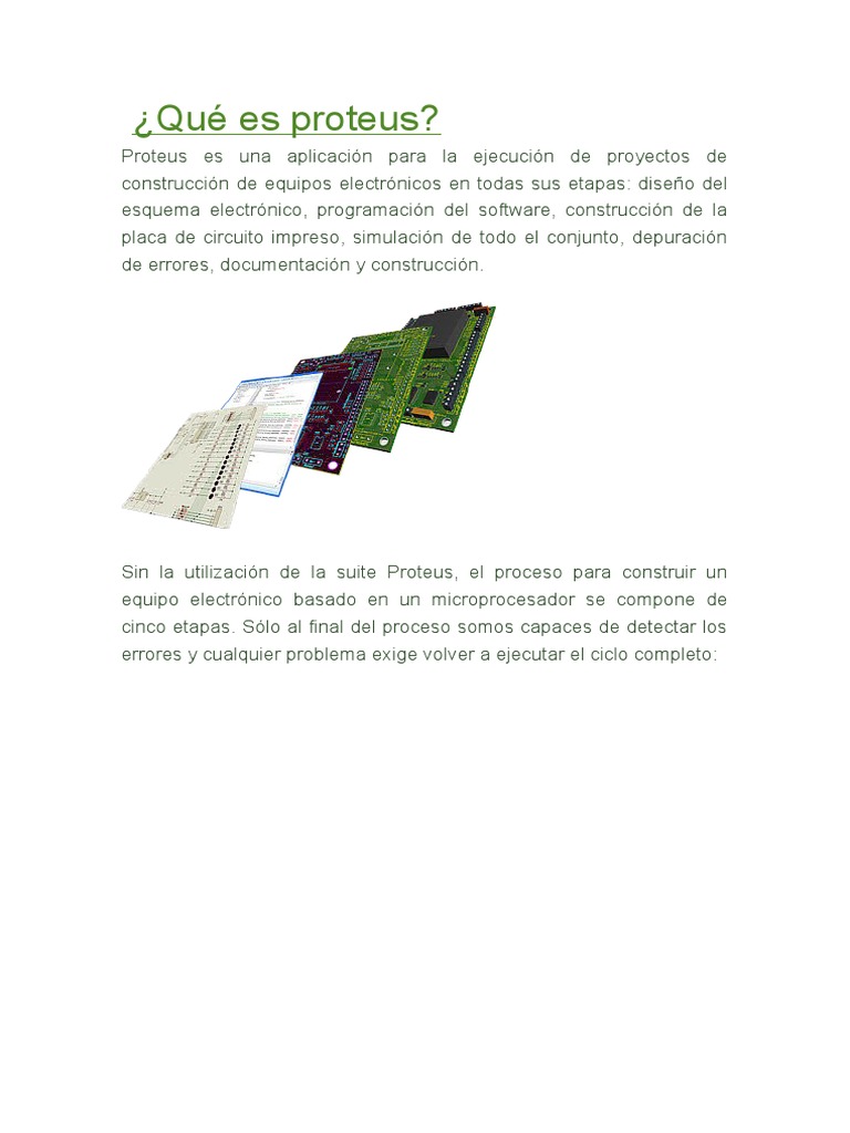 Qué Es Proteus | PDF | Electrónica | Placa de circuito impreso