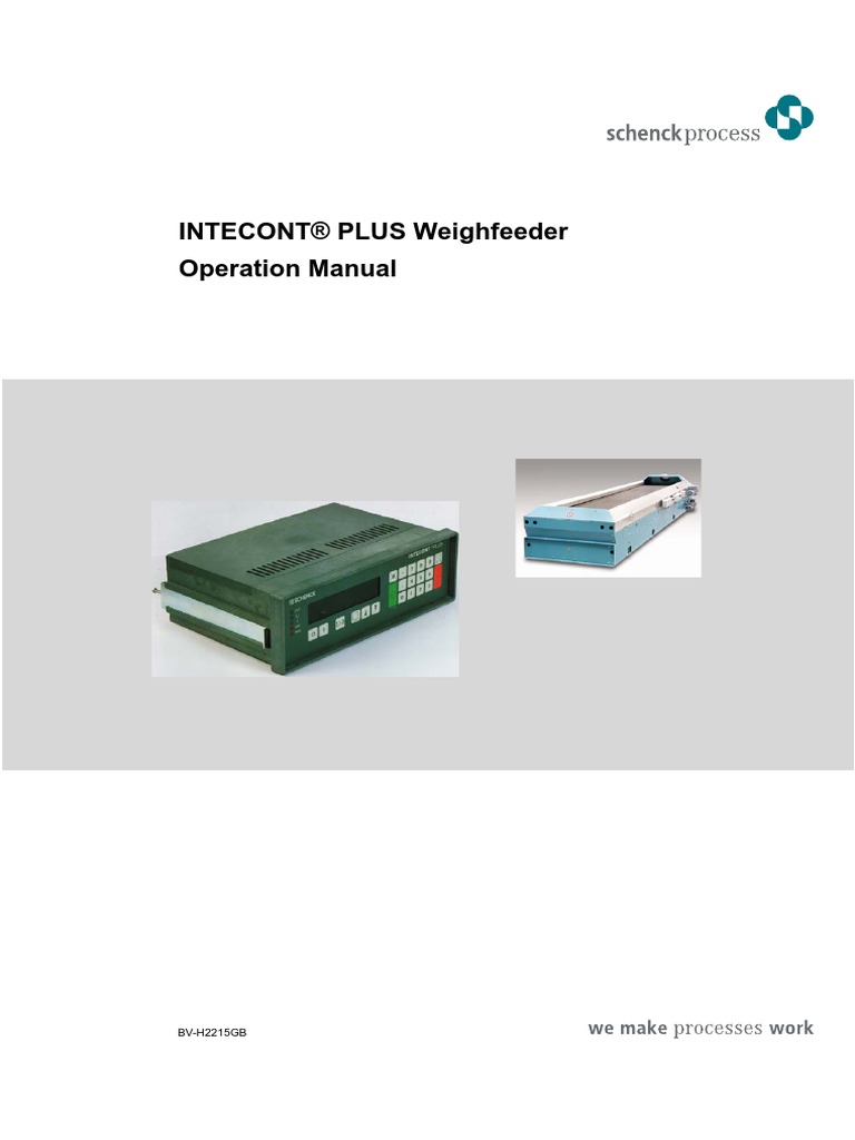 Weighfeeder - Intecont Plus | PDF
