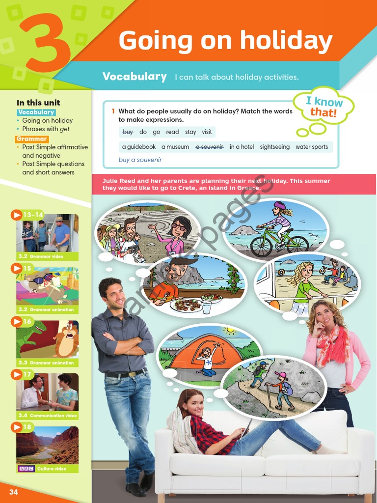 Going On Holiday Going On Holiday: Sample Pages | PDF | Linguistics