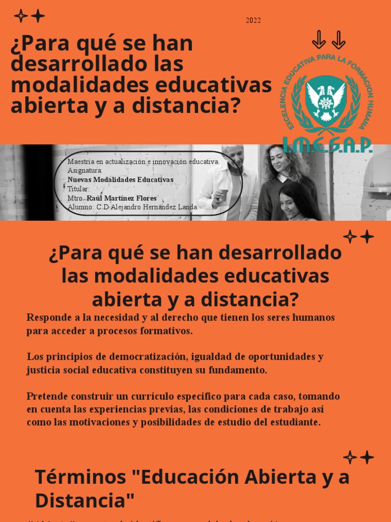 2A Modalidades Educativas Abierta y A Distancia | PDF | Educación a ...