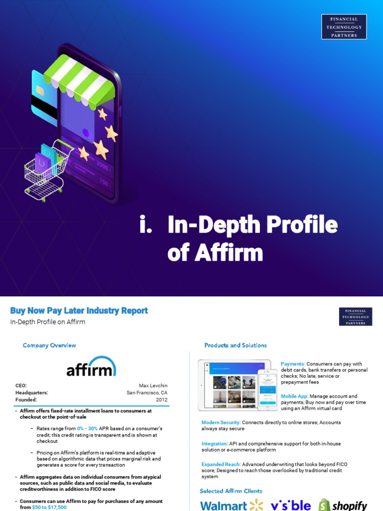Affirm Buy Now Pay Later Case Study | PDF | Point Of Sale | Finance ...
