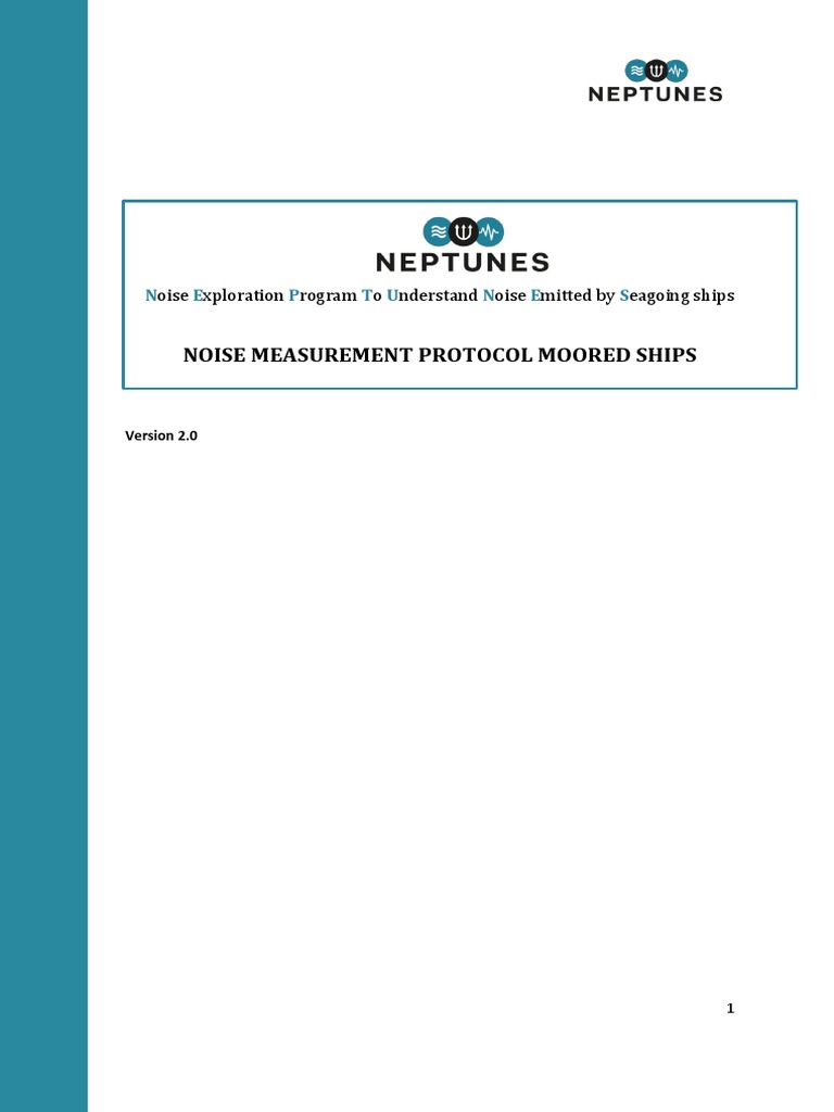 Noise Measurement Protocol V2 1 | PDF | Noise | Decibel