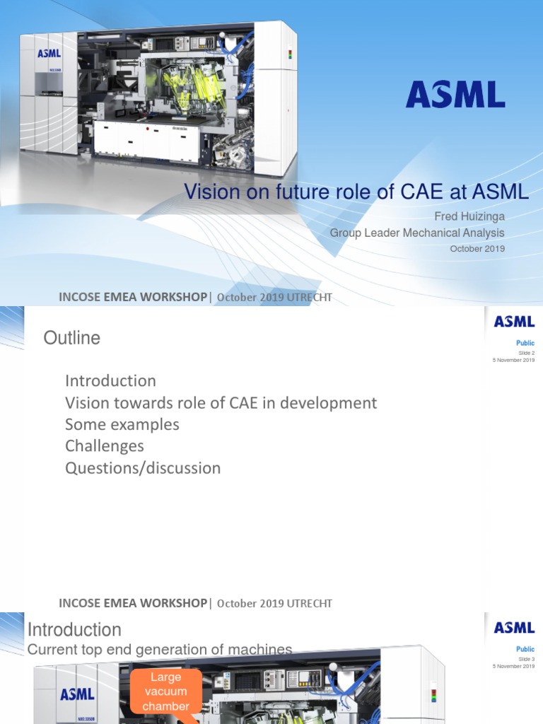 Vision On Future Role of CAE at ASML | PDF | Reliability Engineering ...