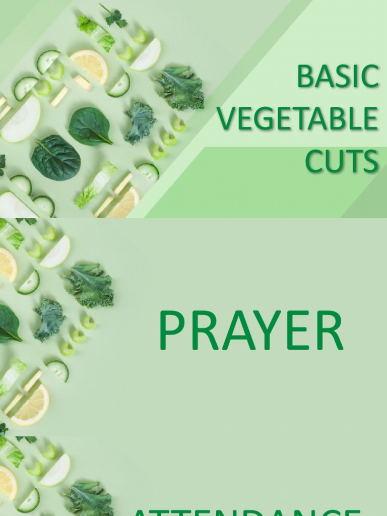 Basic Vegetable Cut | PDF | Foods | Cuisine