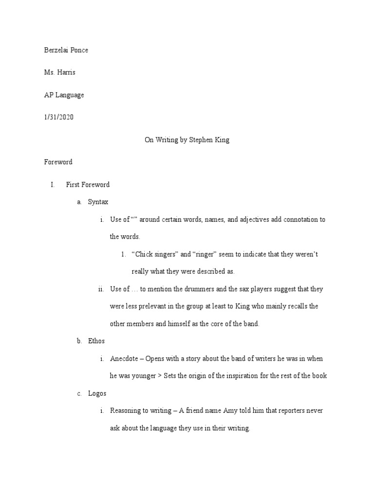 On Writing Annotations | Download Free PDF | Subject (Grammar) | Verb