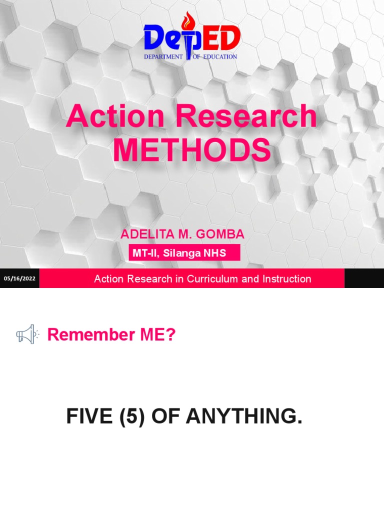 Action Research Methods | PDF | Qualitative Research | Quantitative ...