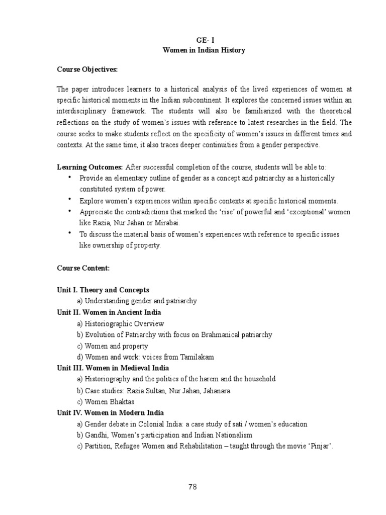History Syllabus | PDF | Historiography | Gender