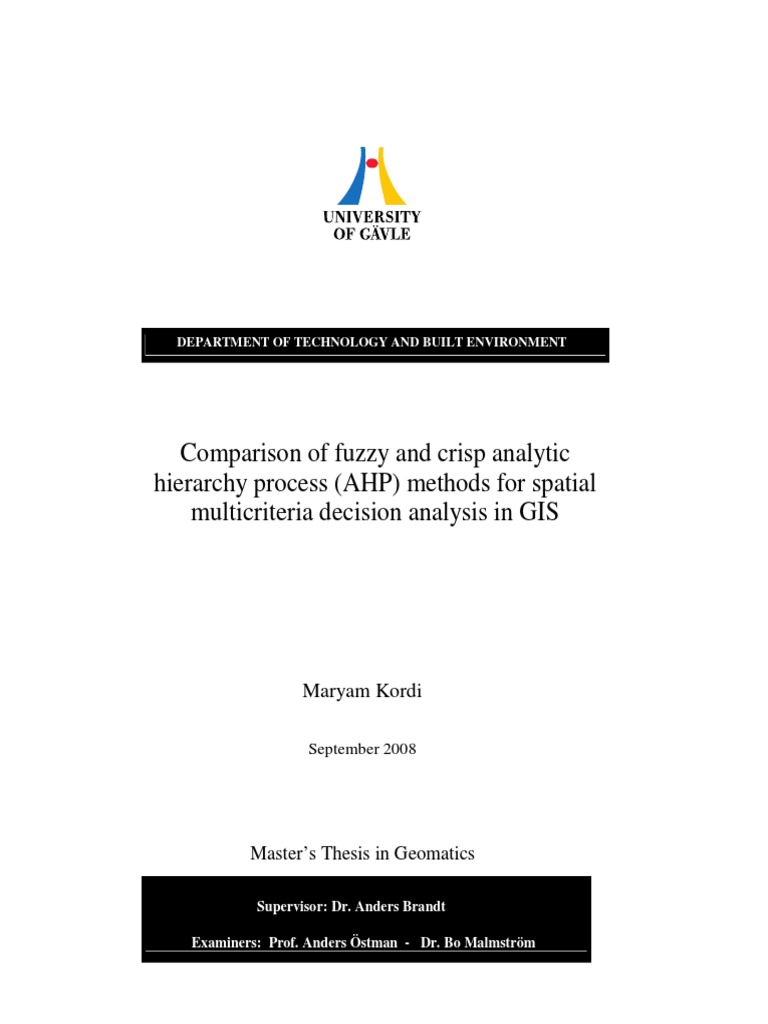 FULLTEXT01 | PDF | Eigenvalues And Eigenvectors | Geographic Information System