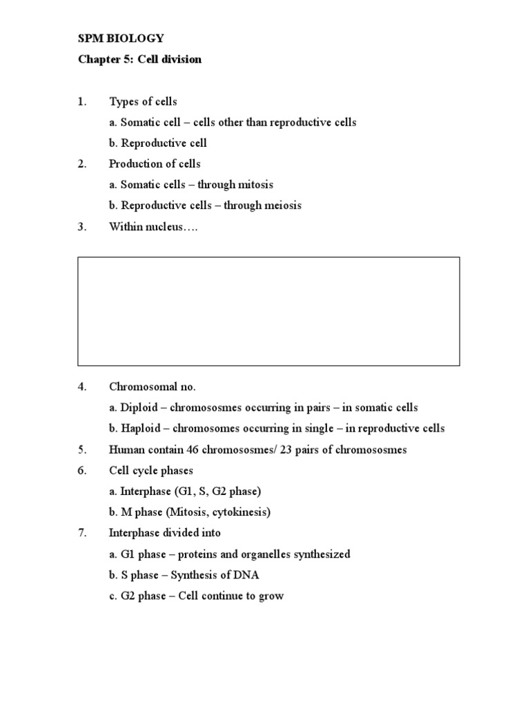 Cell Division: Mitosis vs. Meiosis Guide | PDF | Self-Improvement