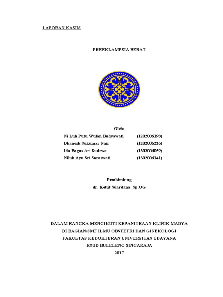 LAPORAN KASUS PEB-edit | PDF