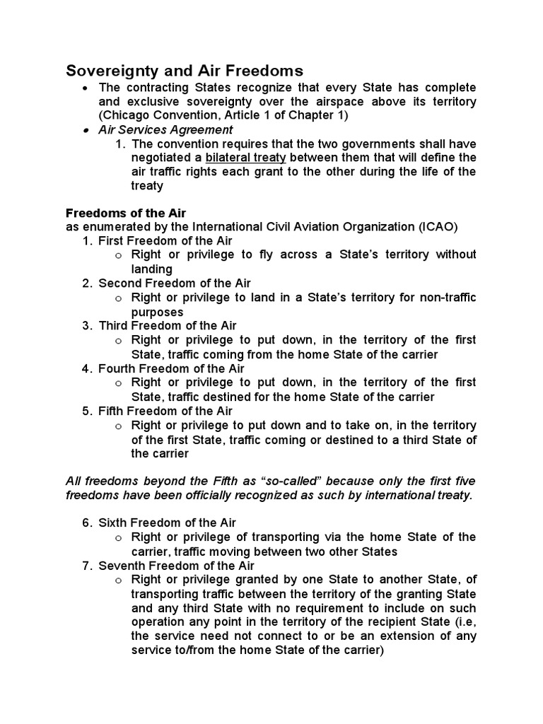 Rights and Obligations in International Air Transport: An Analysis of ...