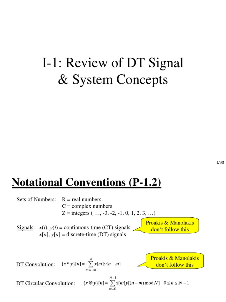 DT Signal & System Concepts Overview | PDF | Teaching Methods ...