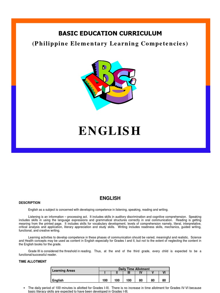 English Elementary | PDF