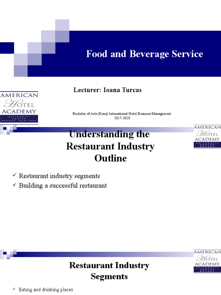 Chapter 1 FB Understanding The World of Restaurants | PDF | Restaurants ...