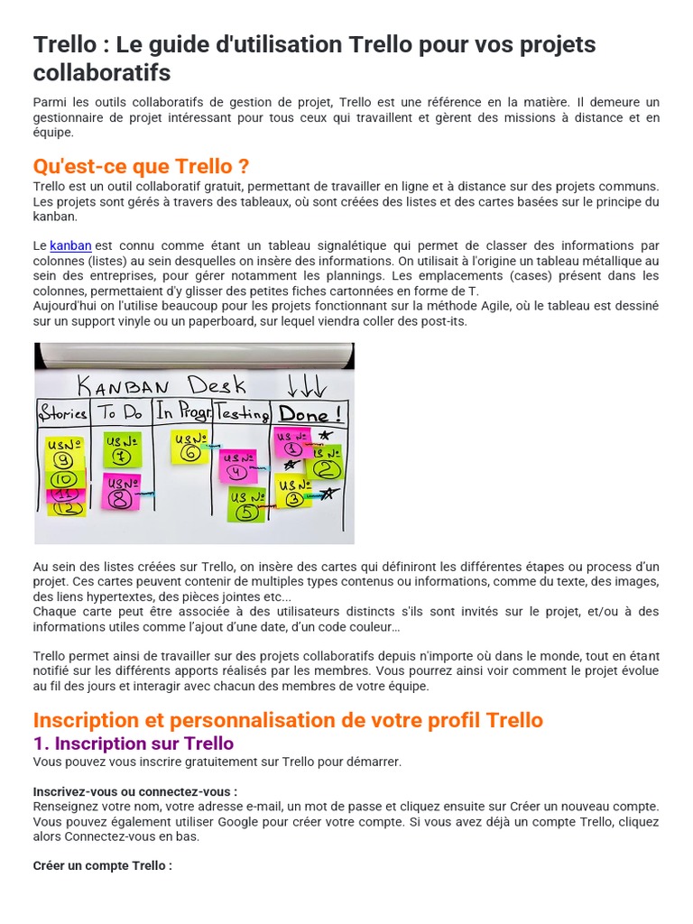 Guide d'utilisation de Trello | PDF | Android (Système d'exploitation ...