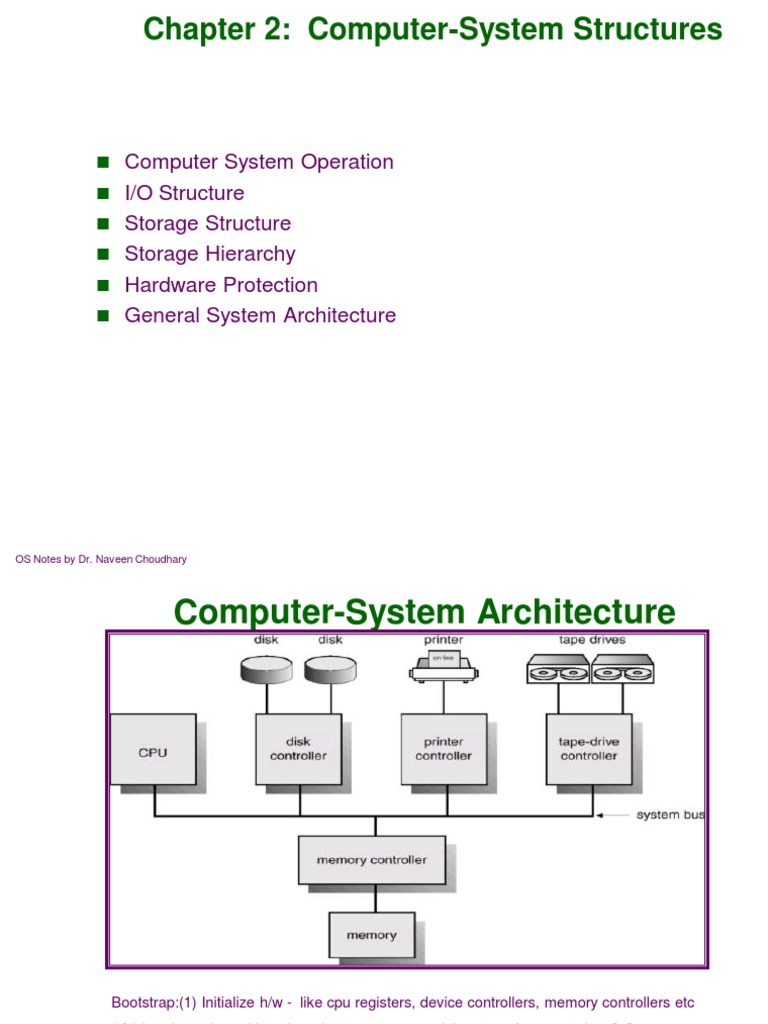 Chapter 2: Computer-System Structures | PDF | Computer Data Storage | Random Access Memory