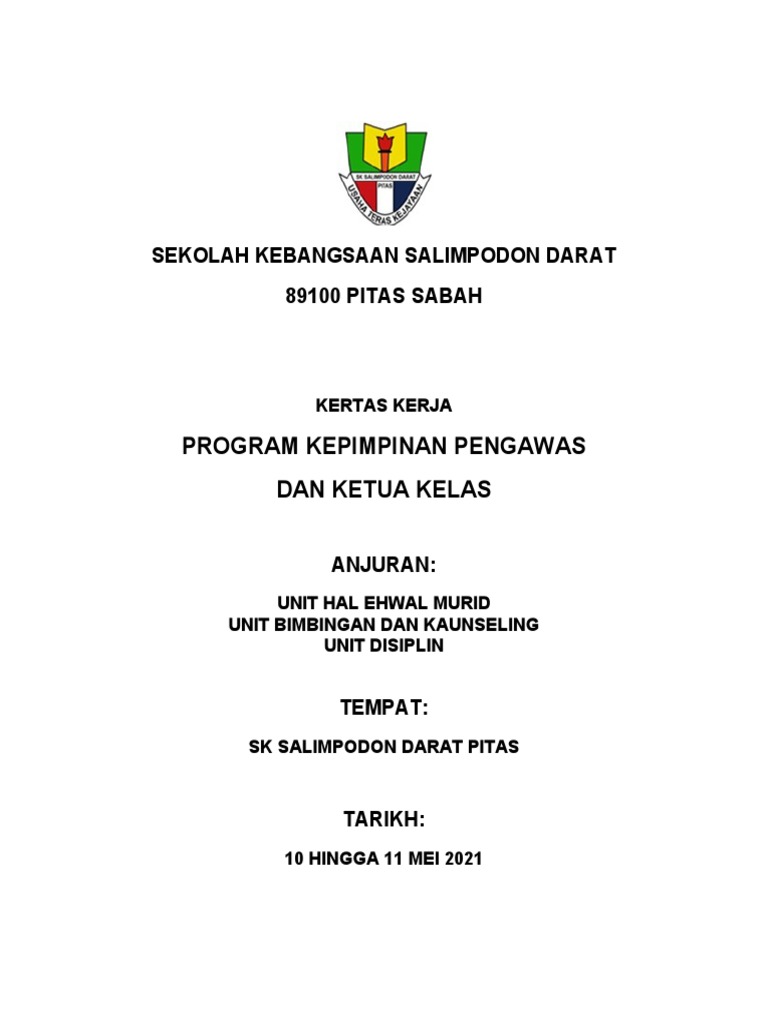 Kertas Kerja Kem Kepimpinan Pengawas | PDF