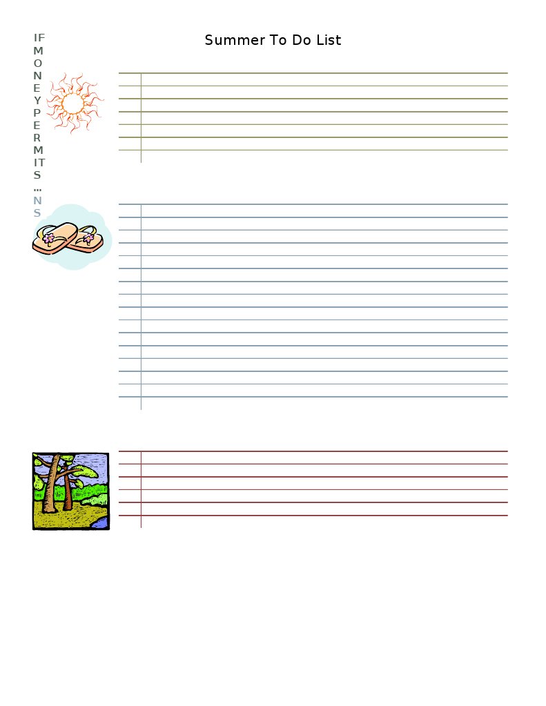 Summer To-Do List for Productivity | PDF