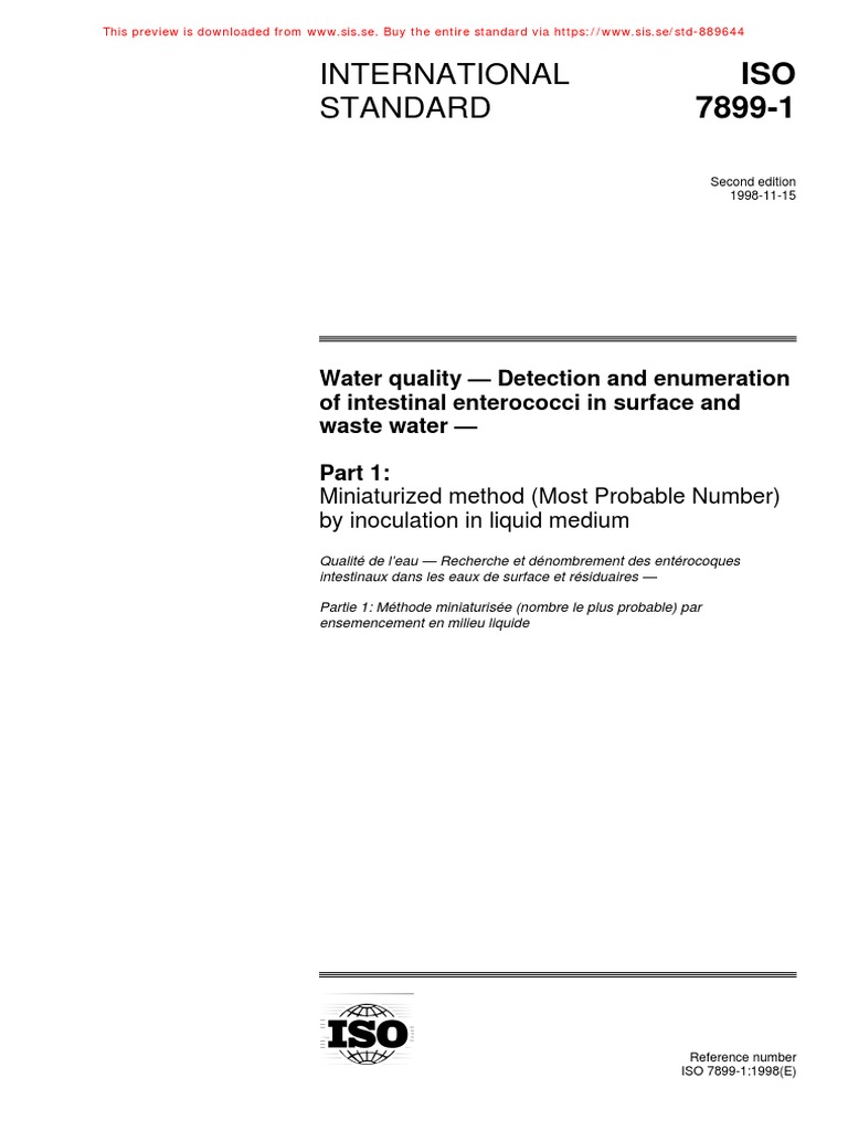 Iso 7899 1 en PDF | PDF | International Organization For ...