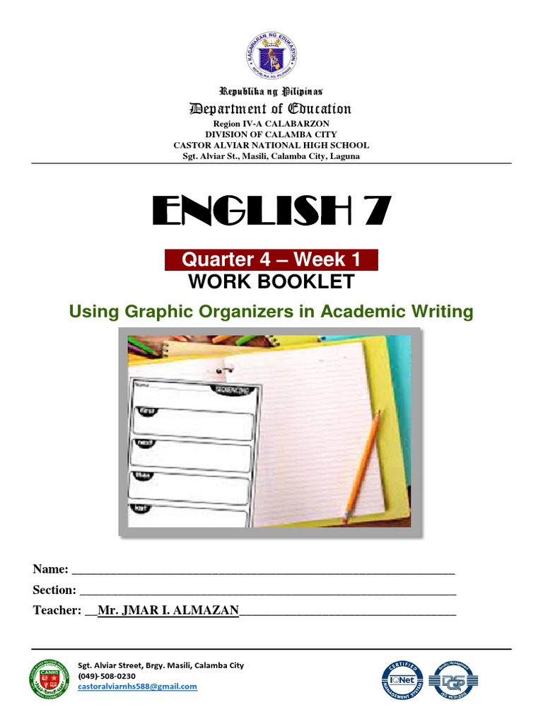 Quarter 4 Week 1 English 7 | PDF | Essays | Climate Change