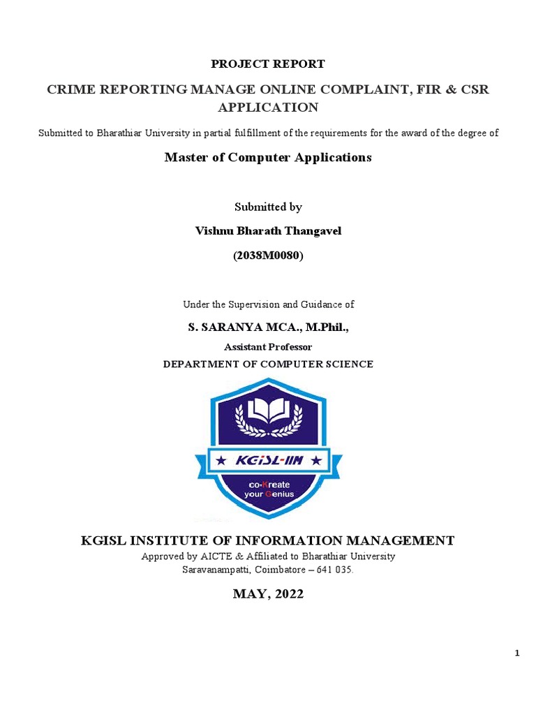 Online Crime System | PDF | Software Testing | World Wide Web