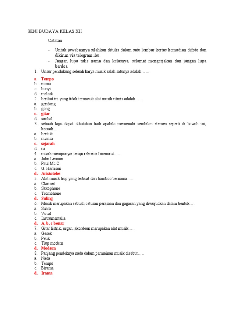 Pas SBK Xii | PDF | Seni