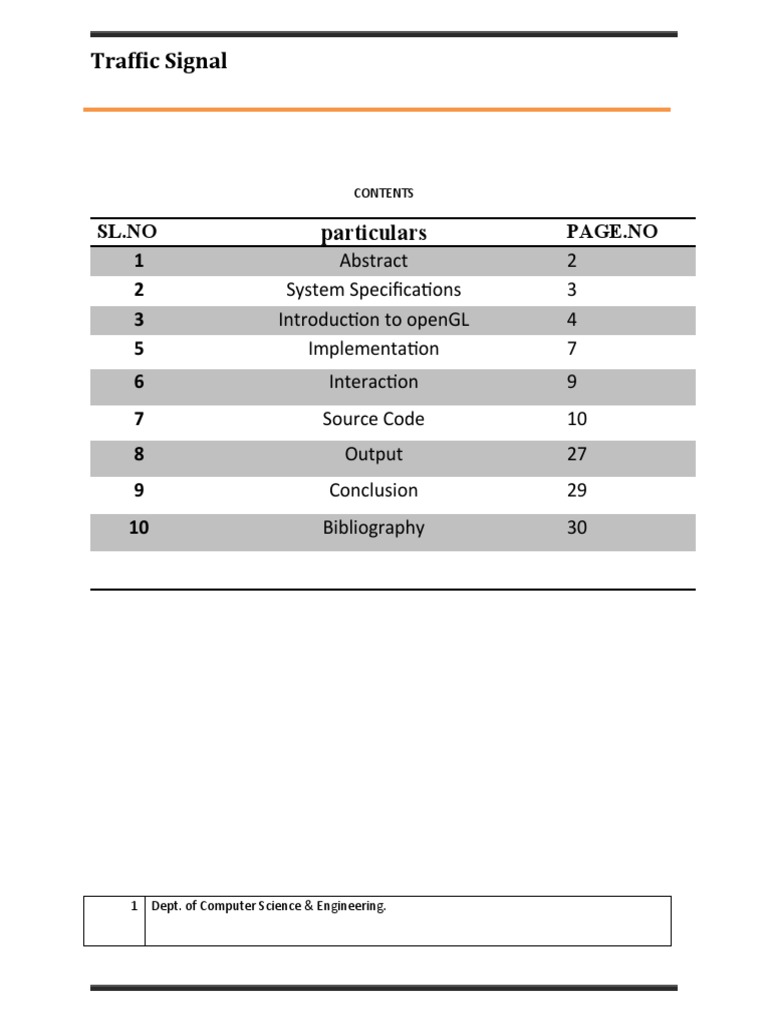 Traffic Signal CG Mini Project Using OpenGL Report | Download Free PDF | Computer Graphics | Shader