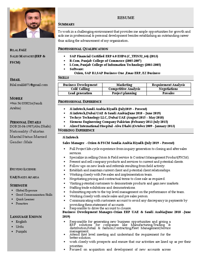 Bilal Faiz New Resume | PDF | Accounts Payable | Economies