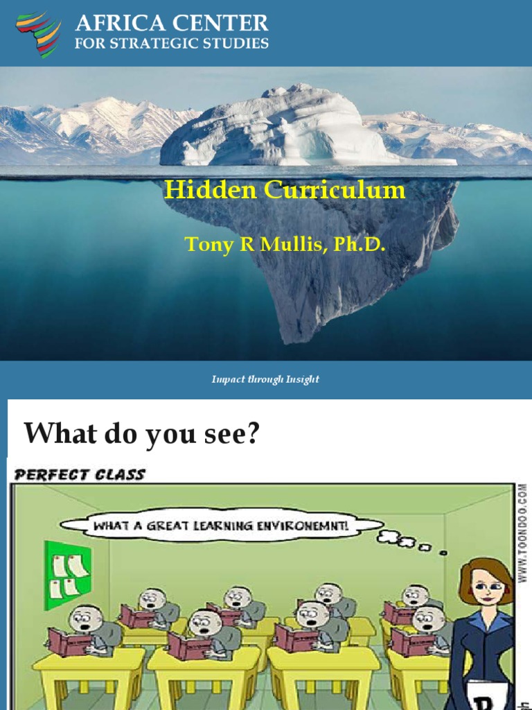 Hidden Curriculum: Tony R Mullis, PH.D | PDF | Curriculum | Cognition