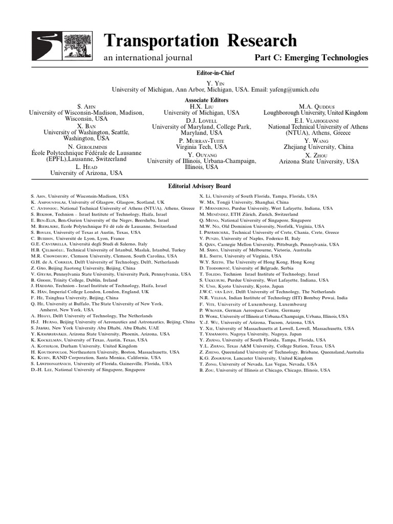 Editorial Board - 2018 - Transportation Research Part C Emerging ...