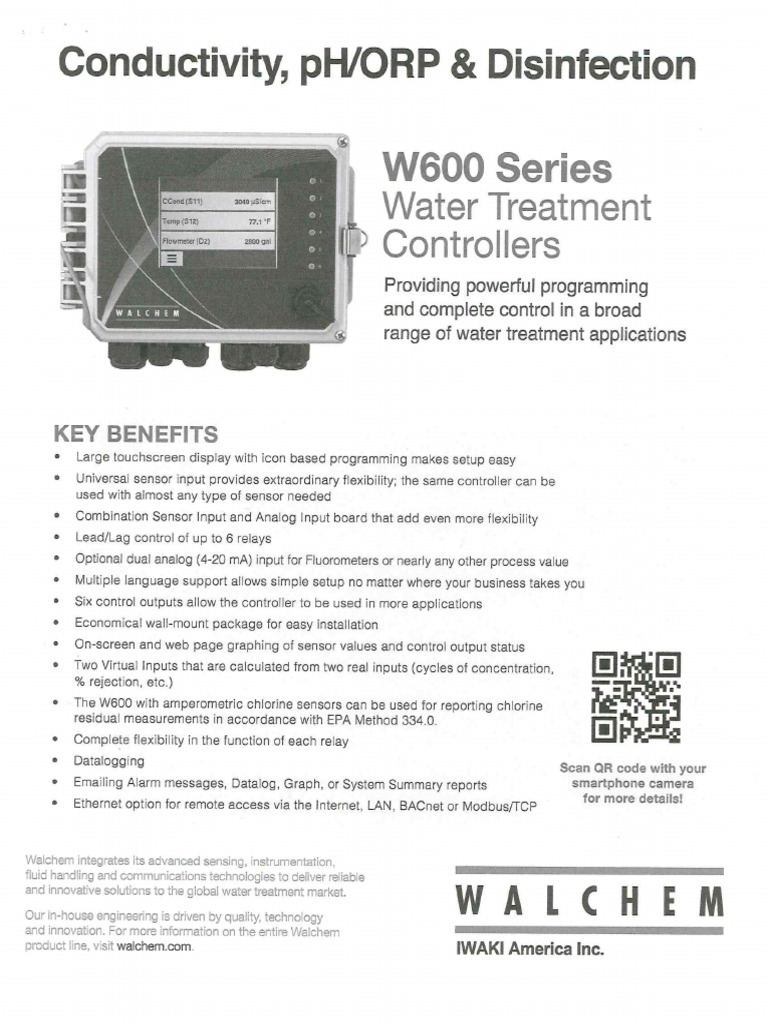 Walchem w600 06703220210301131356 | PDF
