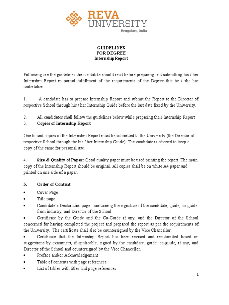 Internship Guidelines ME | PDF | Typefaces | Thesis
