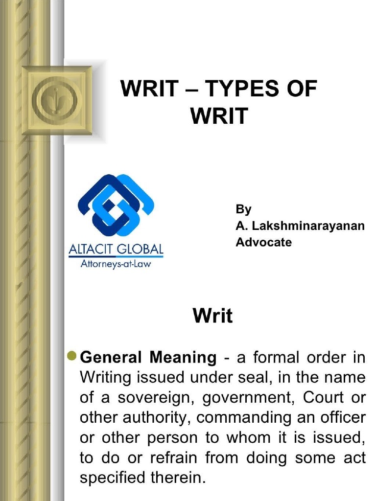 writ-types-of-writ | PDF