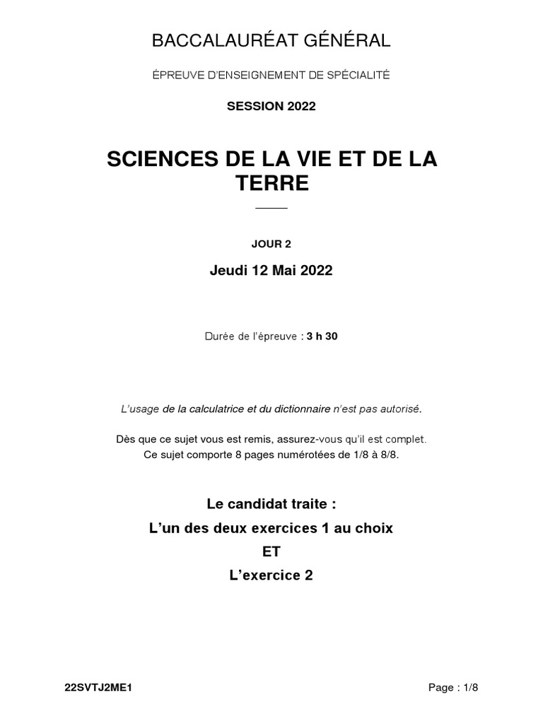 Bac SVT 2 | PDF | Cellule (Biologie) | Acide ribonucléique messager