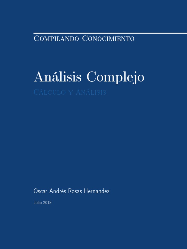 Análisis Complejo y Números Complejos | PDF | Integral | Triángulo