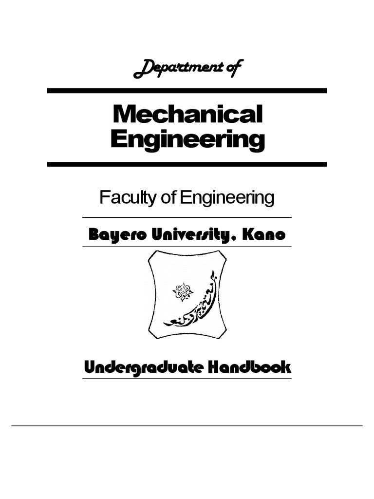Mech Handbook - Revised 2019 | PDF | Course Credit | Chemistry