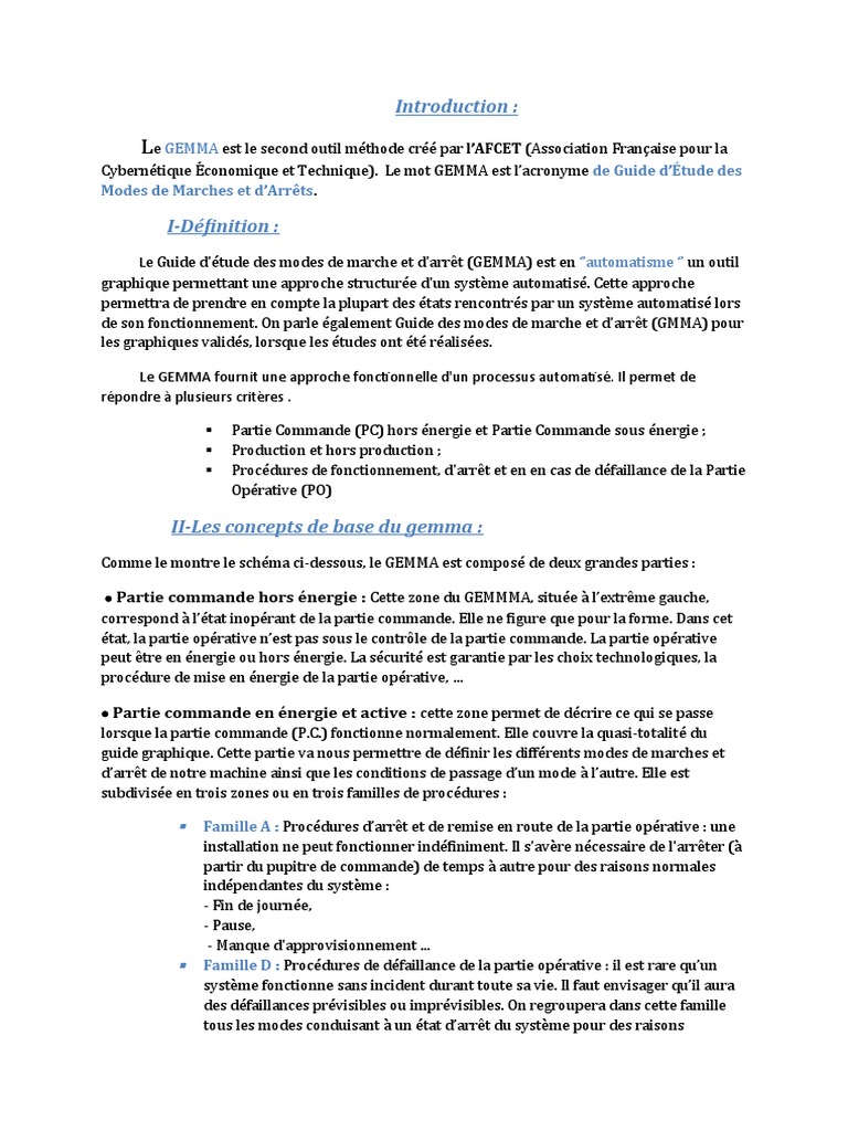 Gemma | PDF | Automatisation