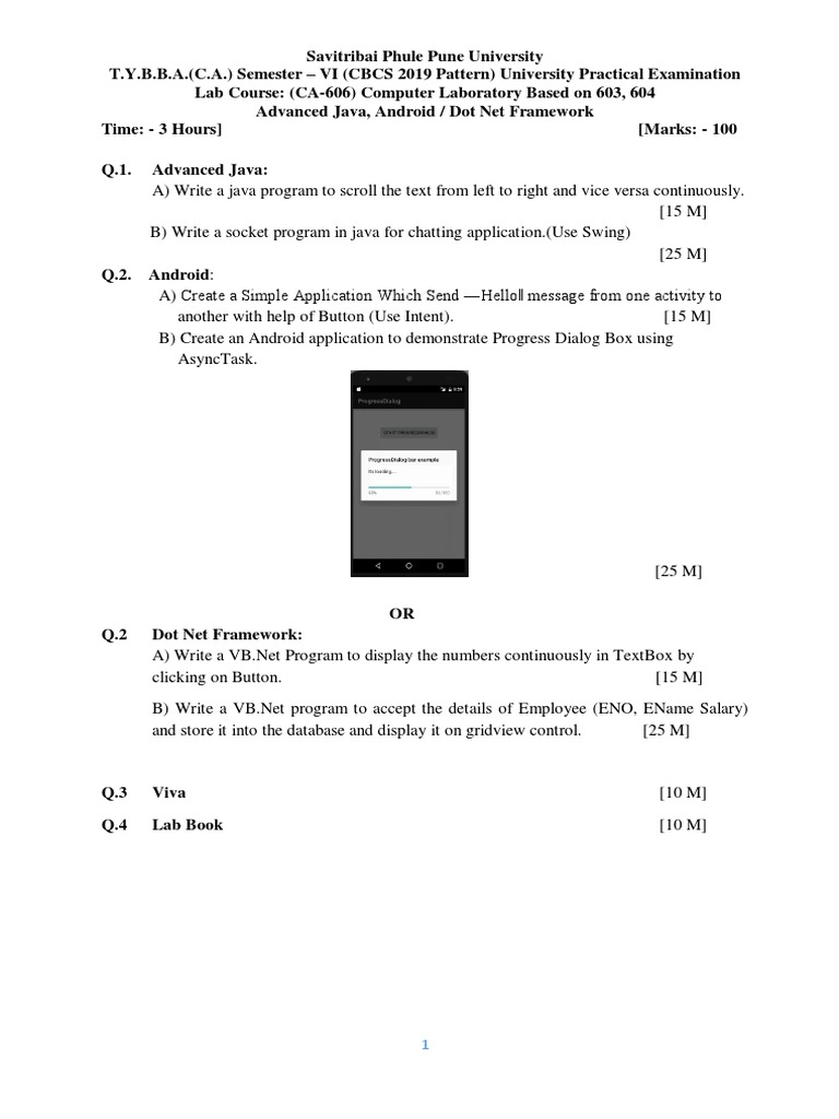 Tybba Ca Sem Vi Practical Slips 2019 Pattern Download Free Pdf Java Programming 