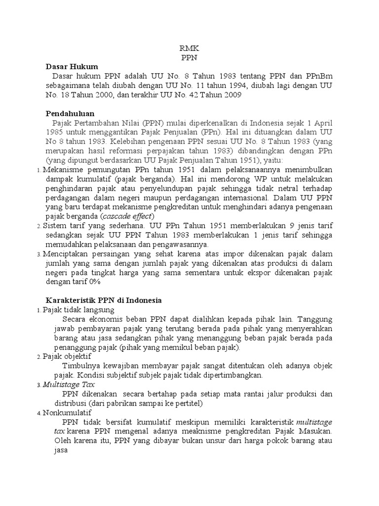 RMK PPN | PDF
