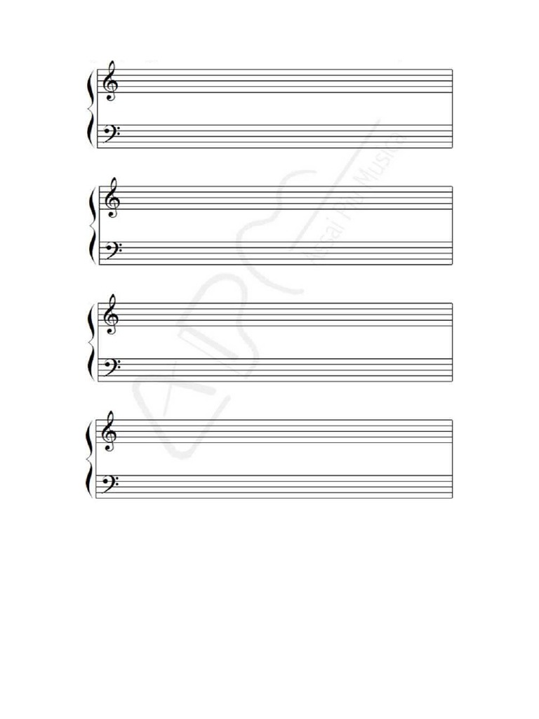 Pentagrama Piano | PDF