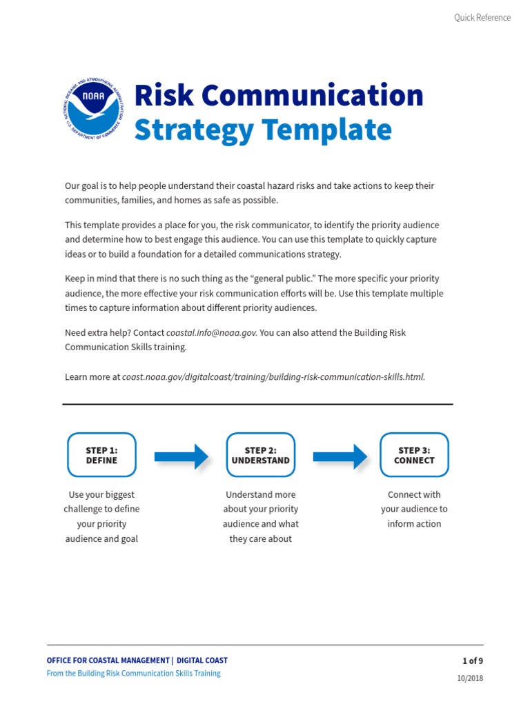 Risk Communication Strategy Template | PDF | Risk | Risk Management