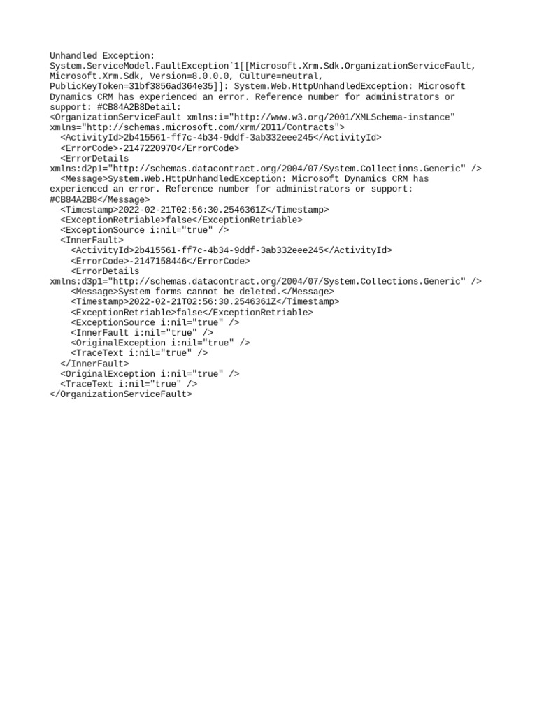 Error Details | PDF
