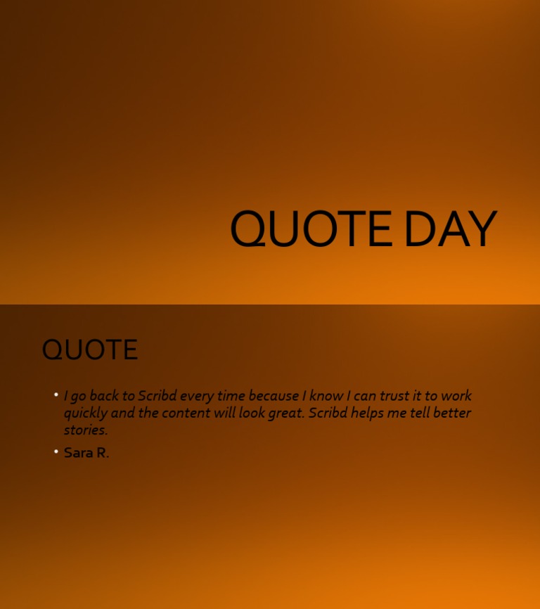 Quote Day | PDF