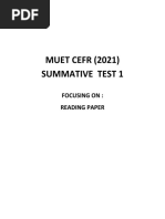 Collection of Muet 2020 Sample Writing Questions | PDF | Word