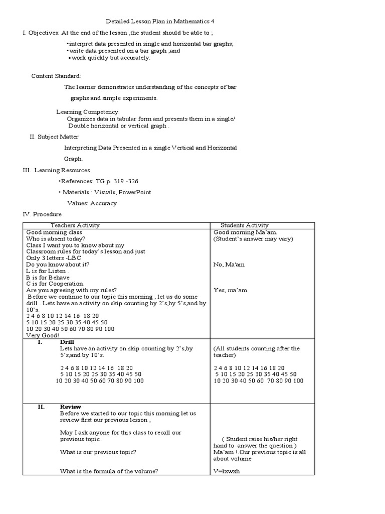 Detailed Lesson Plan in Grade 1V | PDF | Water | Water Vapor