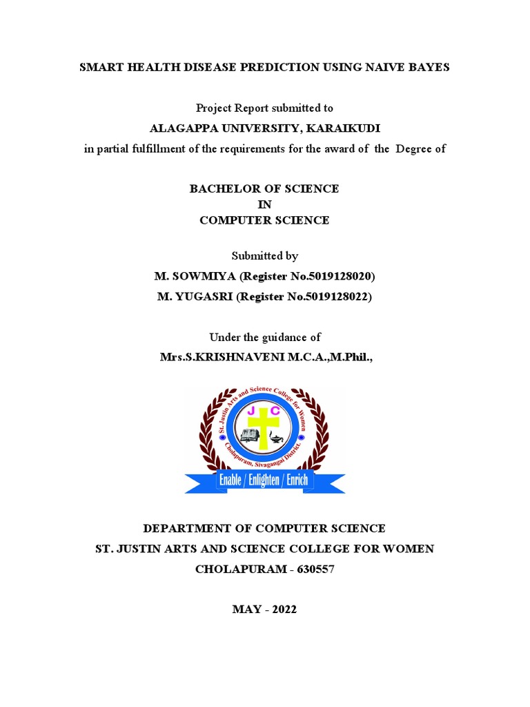 Project Report Submitted To in Partial Fulfillment of The Requirements For The Award of The ...