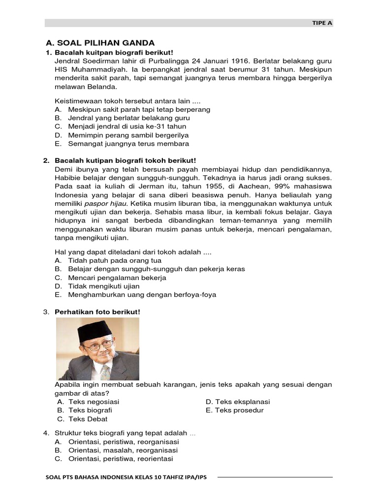 Soal Bindo Online 10 Tahfiz | PDF