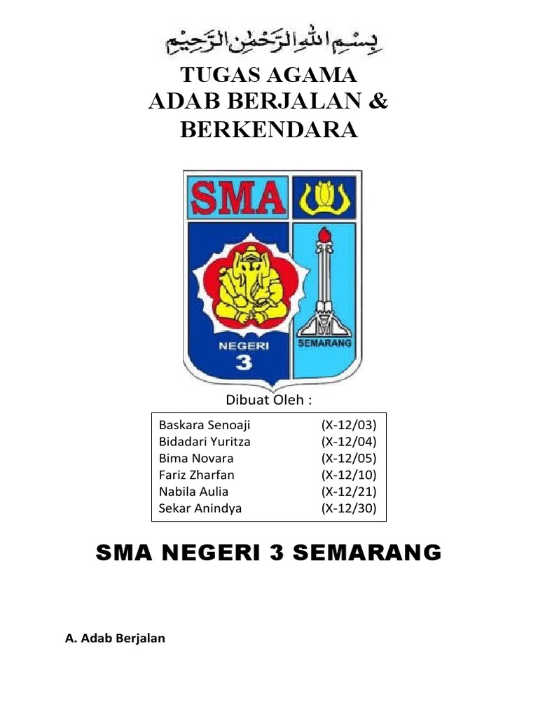 Adab Berjalan & Berkendara | PDF | Agama & Spiritualitas