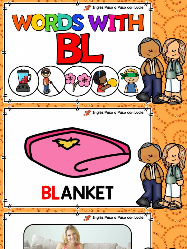 Vocabulario en Ingles Palabras Con BL | PDF